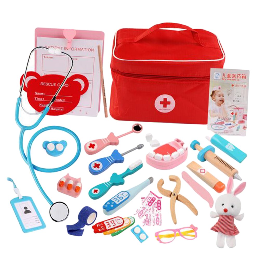 Doctor Kit Pretend Play Doctor Nurse Carry Case Ed... – Grandado