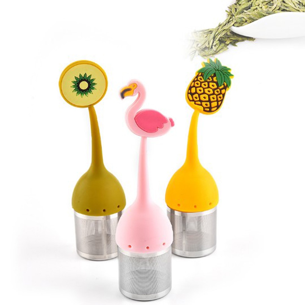 1pc Leuke Flamingo Theezeefje Thee Zakken Silicone... – Grandado
