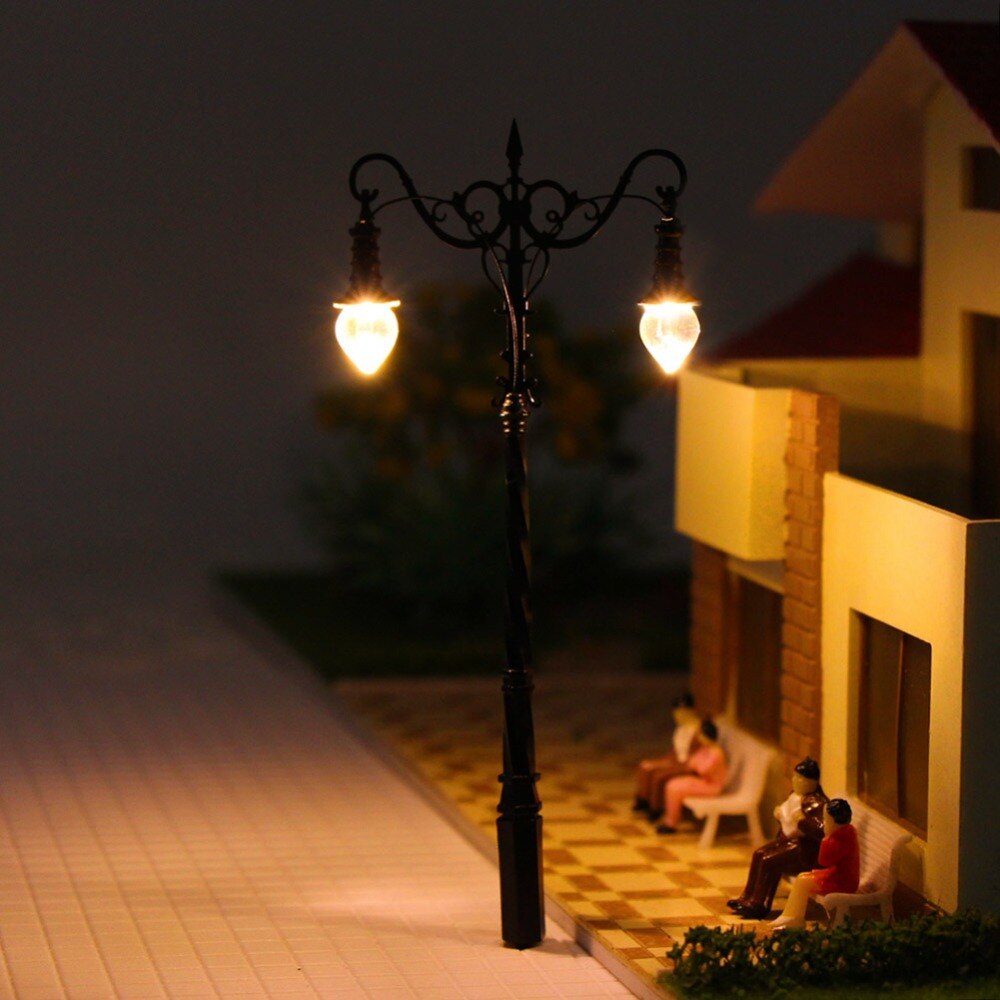3pcs Model Railroad train Lamp posts Yard street l... – Vicedeal