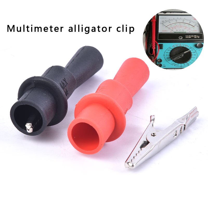 1 Pair Alligator Crocodile Test Clip Clamp For Mul... – Grandado