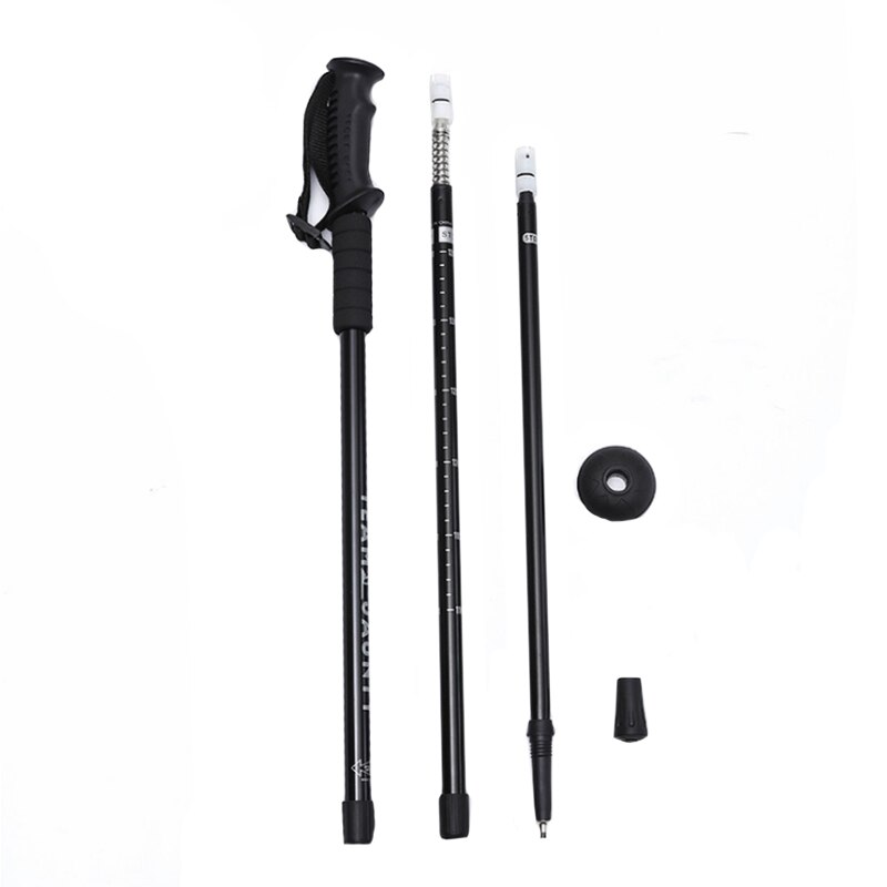 A pair Carbon Fiber damping Trekking Poles Adjustable Climbing Hiking ...