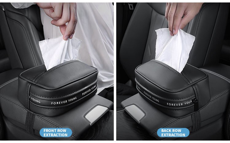 Universele Auto Zonneklep Pu Leer Tissue Box Auto ... – Grandado