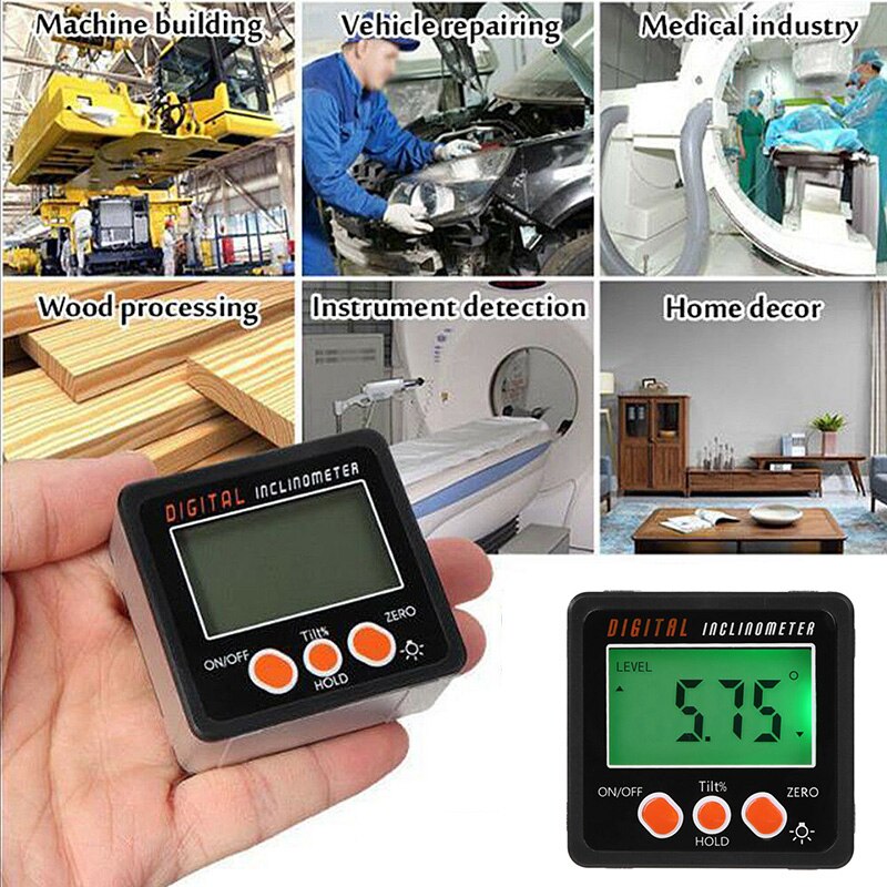 Digital Inclinometer Protractor Level Box Digital ... – Grandado