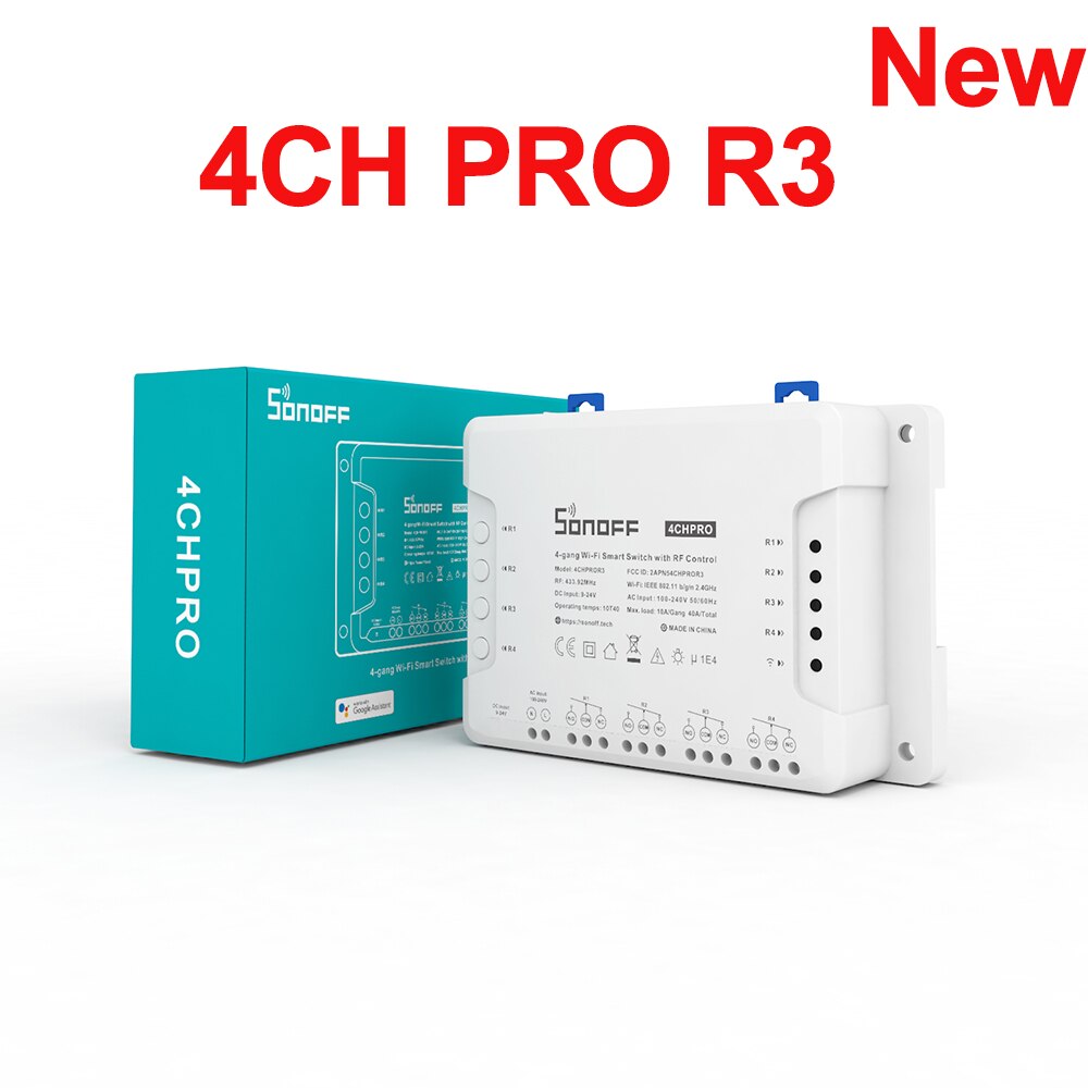 Sonoff 4CH Pro R2, smart Wifi Schalter 433MHz RF W... – Vicedeal