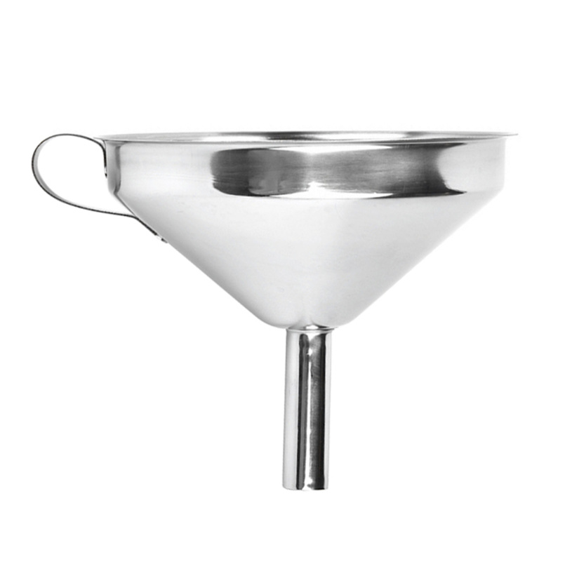Embudo de acero inoxidable con colador desmontable... – Vicedeal