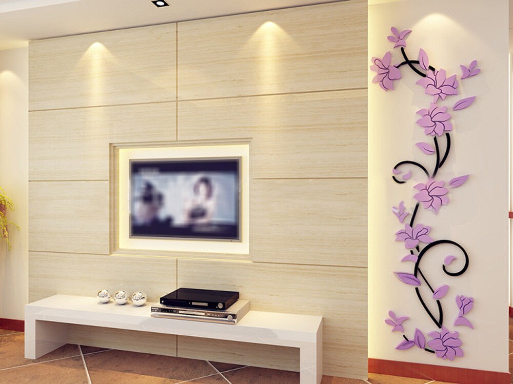 Wall Sticker Living room bedroom background DIY 3D... – Grandado