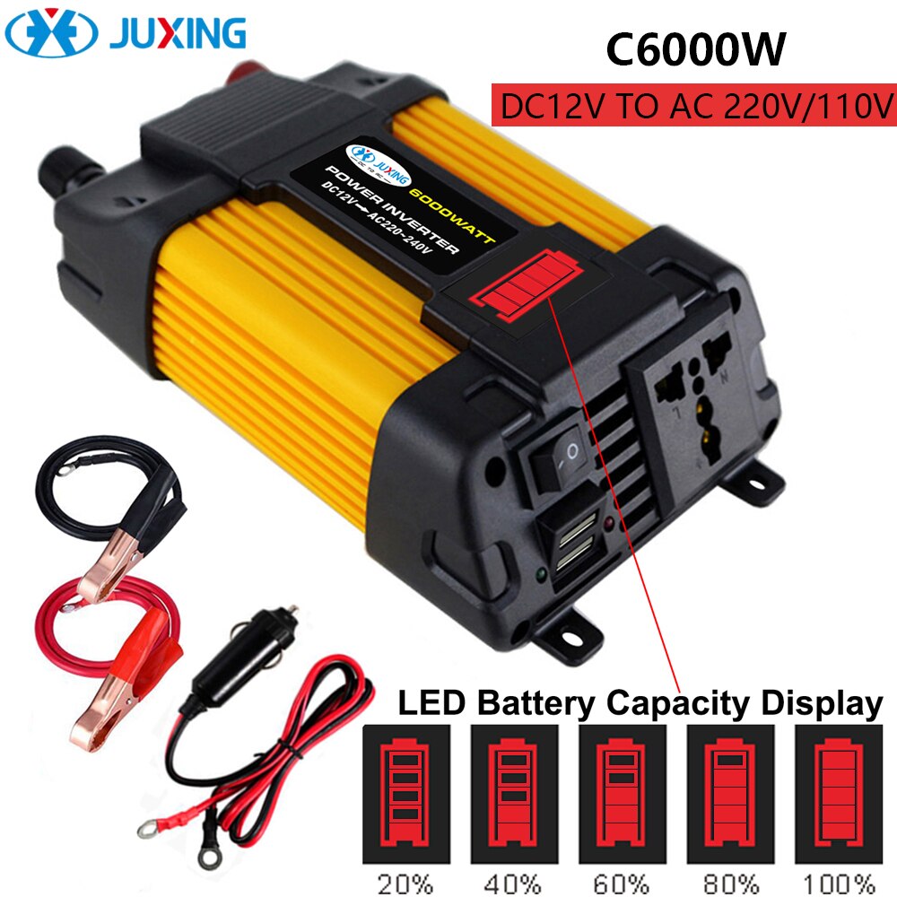 JUXING Solar Power Inverter Kit: 6000W/4000W Power... – Vicedeal