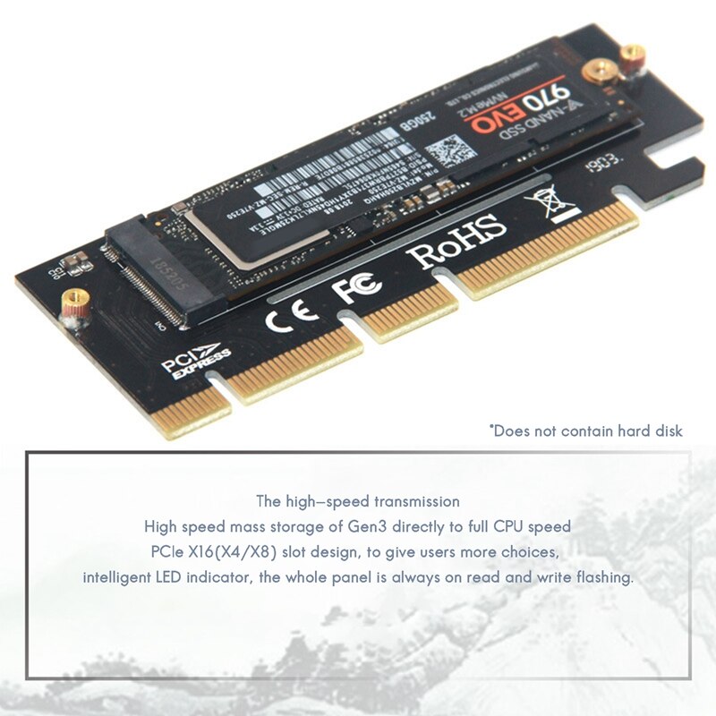 PCIE NVME M.2 M Key to PCIE 4X 8X 16X Adapter Expa... – Grandado