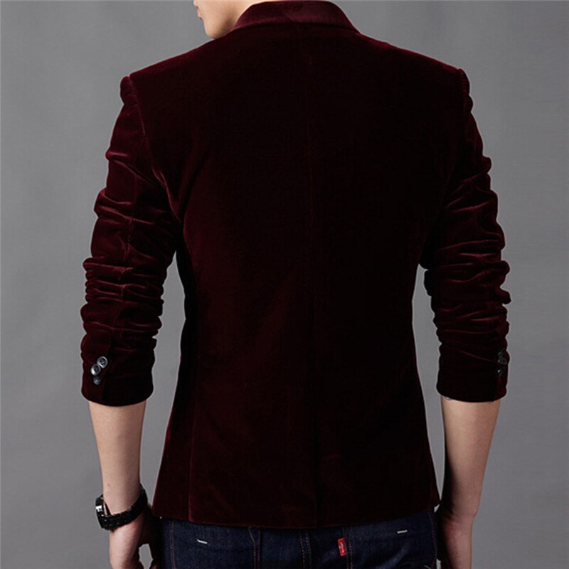 Heren Corduroy Blazers Herfst Lente Mode Mannelijk... – Vicedeal