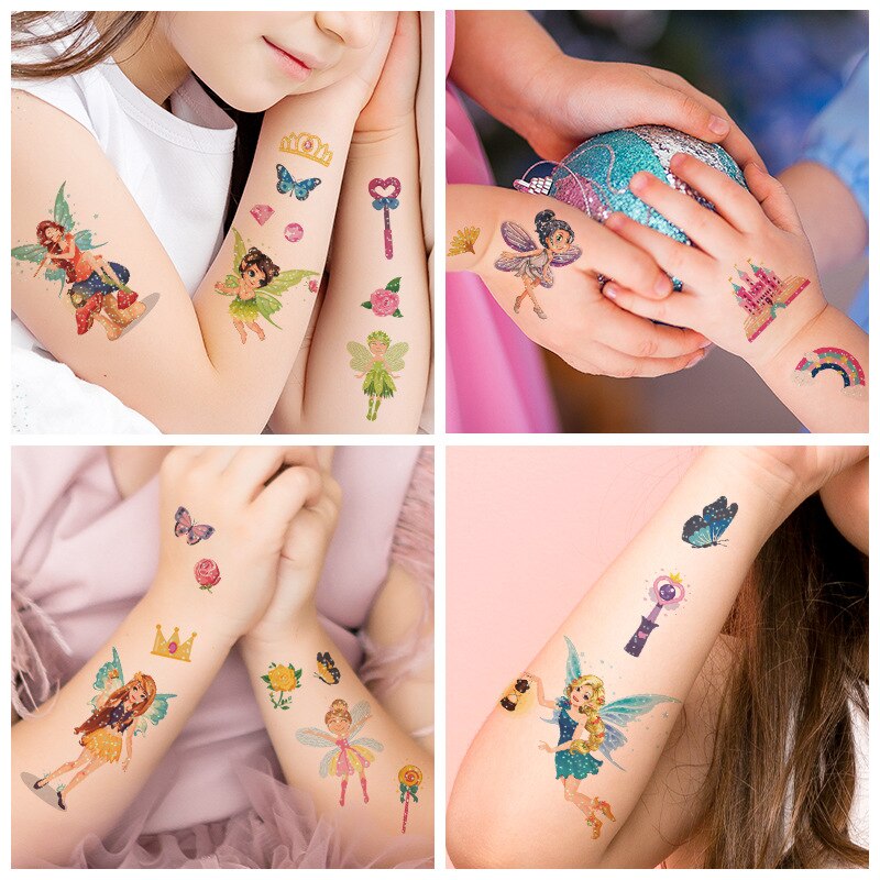 10pcs/Set Fairy Tale Waterproof Glitter Temporary ... – Grandado