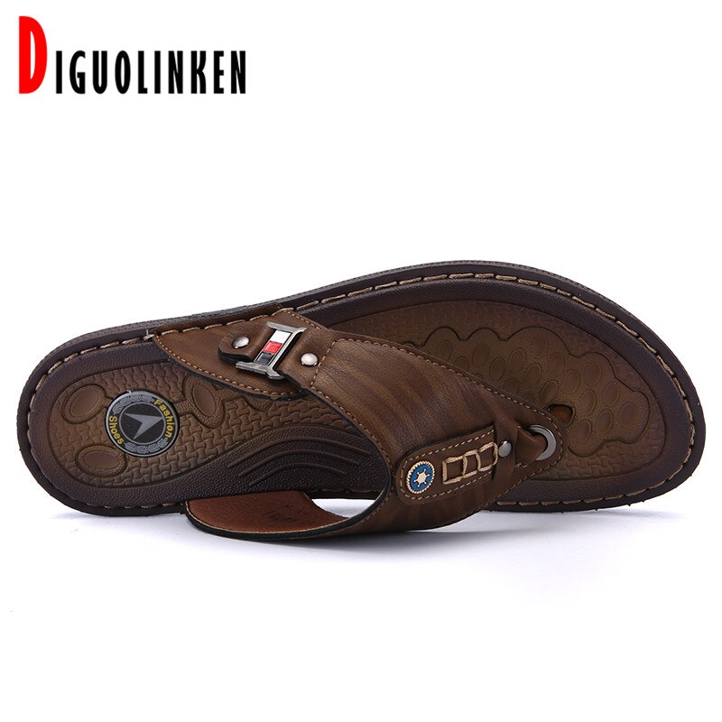2021 infradito in pelle da uomo scarpe Casual da u... – Vicedeal