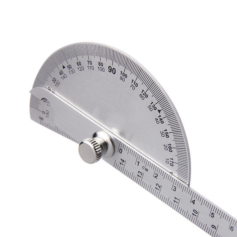 14cm Stainless Steel Bevel Protractor 180 Degree S... – Vicedeal