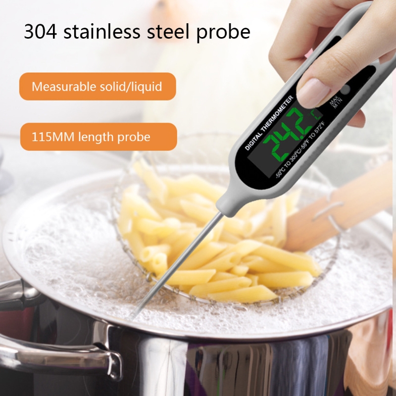 Kitchen Digital Thermometer with Long Probe Remote... – Grandado