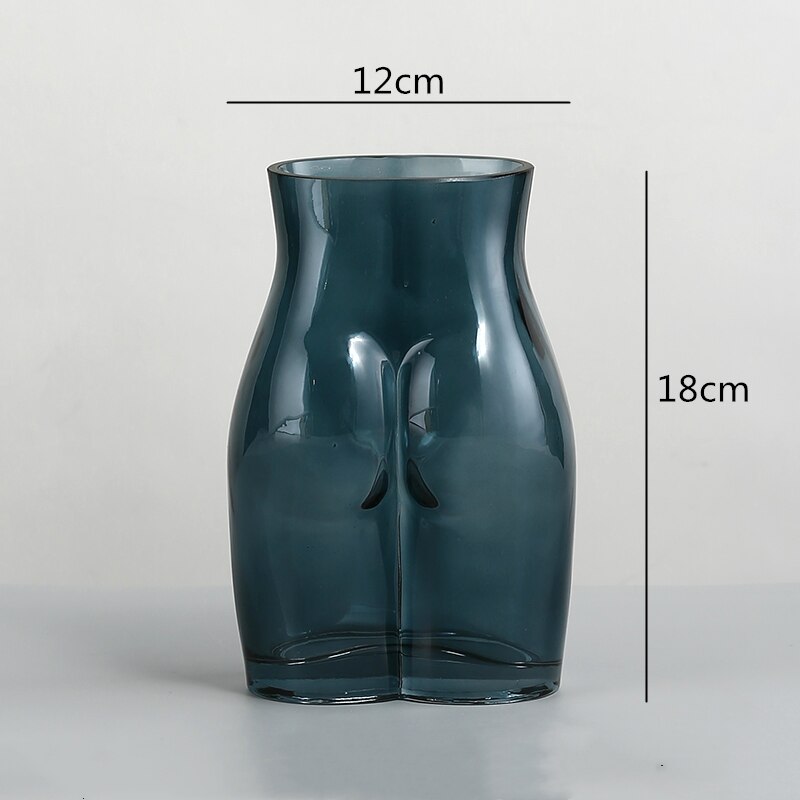 Creativity Glass Vase Abstract Body Art Character ... – Grandado