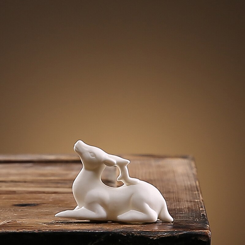 Porcelain 7cm Rich Rat Sculpture Mouse Ceramic Sta... – Grandado