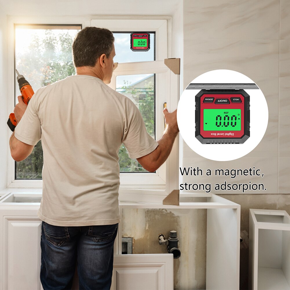 90 Degree Magnetic Digital Inclinometer Level Angl. Grandado