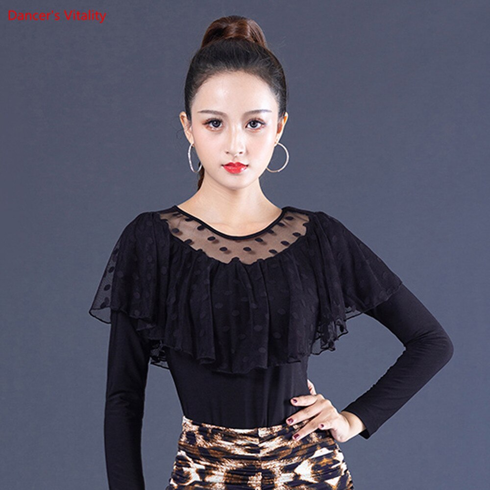 Latin Dance Tops Long Sleeve Dance Practice Clothe... – Grandado