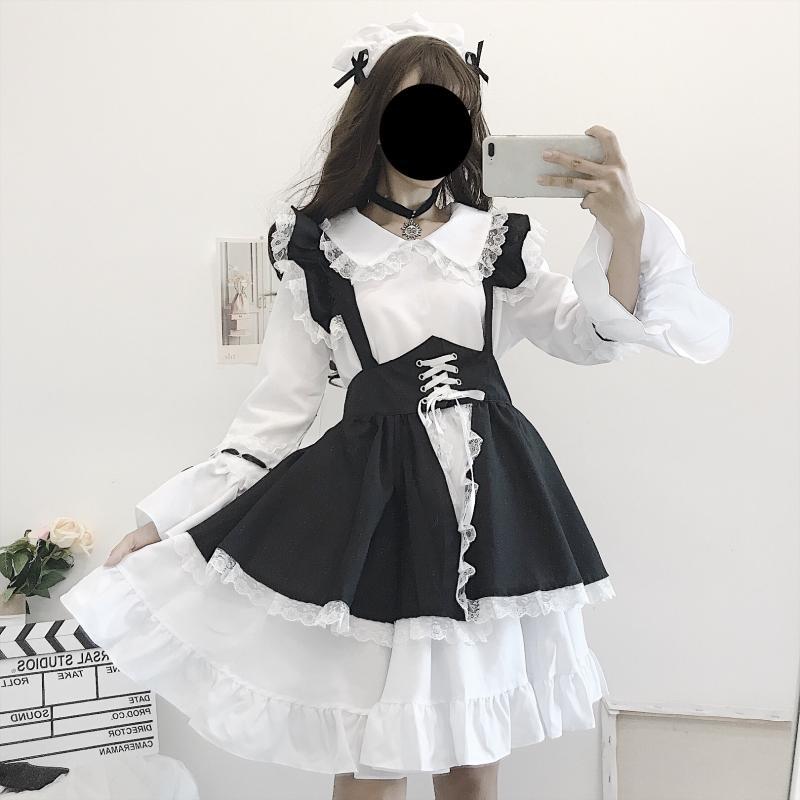 Japanese Style Vintage Gothic Punk Lolita Maid Cos... – Grandado