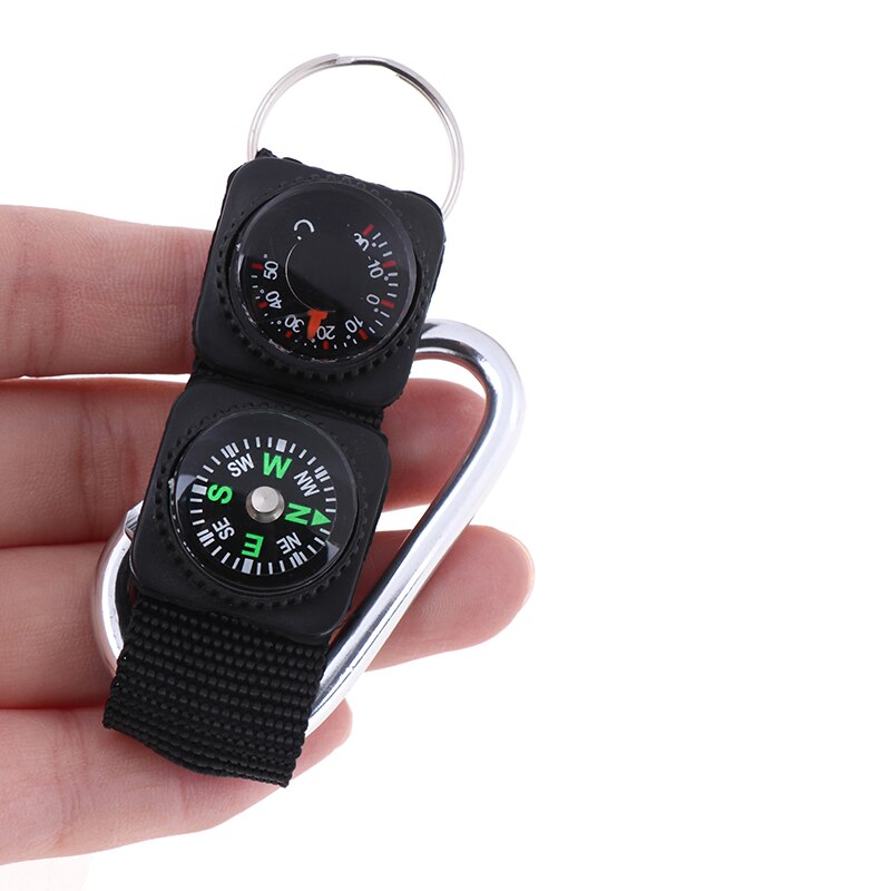 Keychain Camping Survival Compass Thermometer Clim... – Grandado