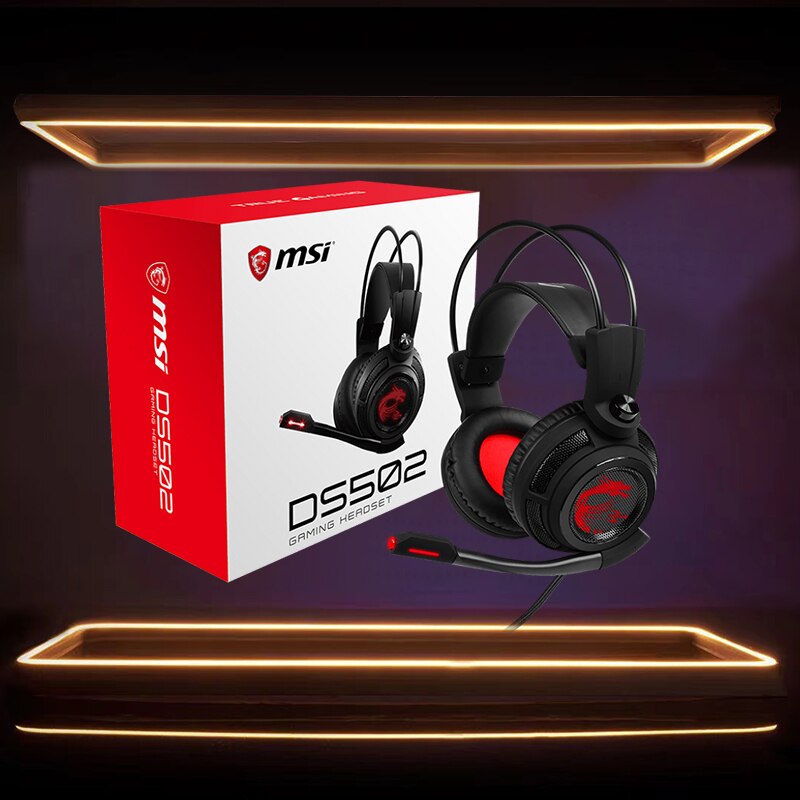 MSI DS502 GAMING HEADSET LED Ergonomic Wired Gamer... – Grandado