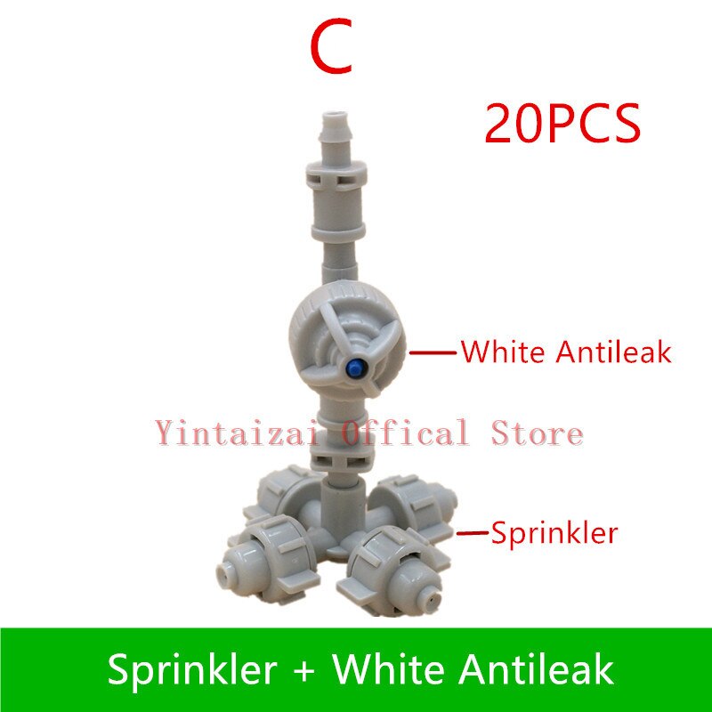 20PCS White Fogger and Cross Misting Sprinkler Wit... – Grandado