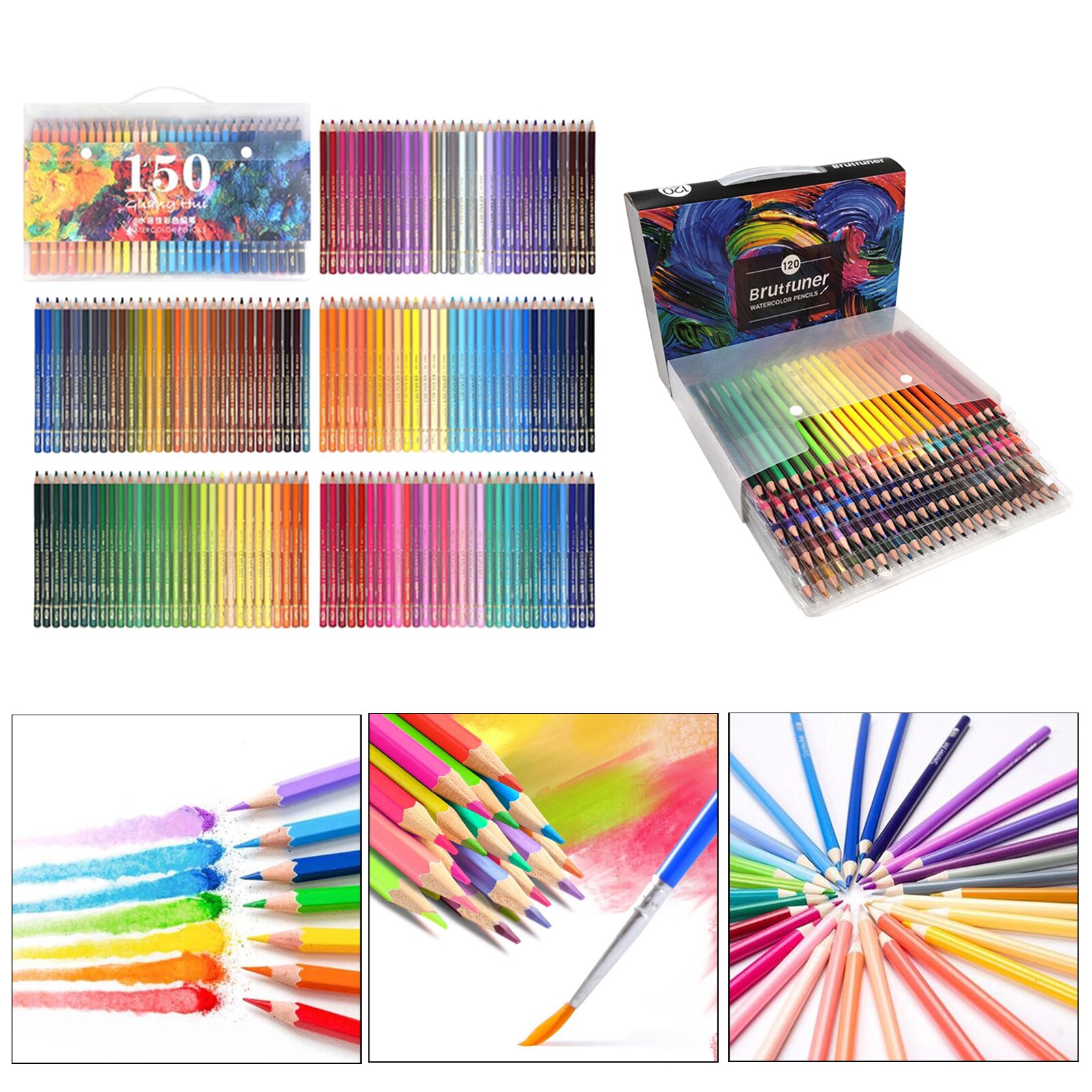 Various 120 Colors / 150 Colors Watercolor Pencils... – Vicedeal