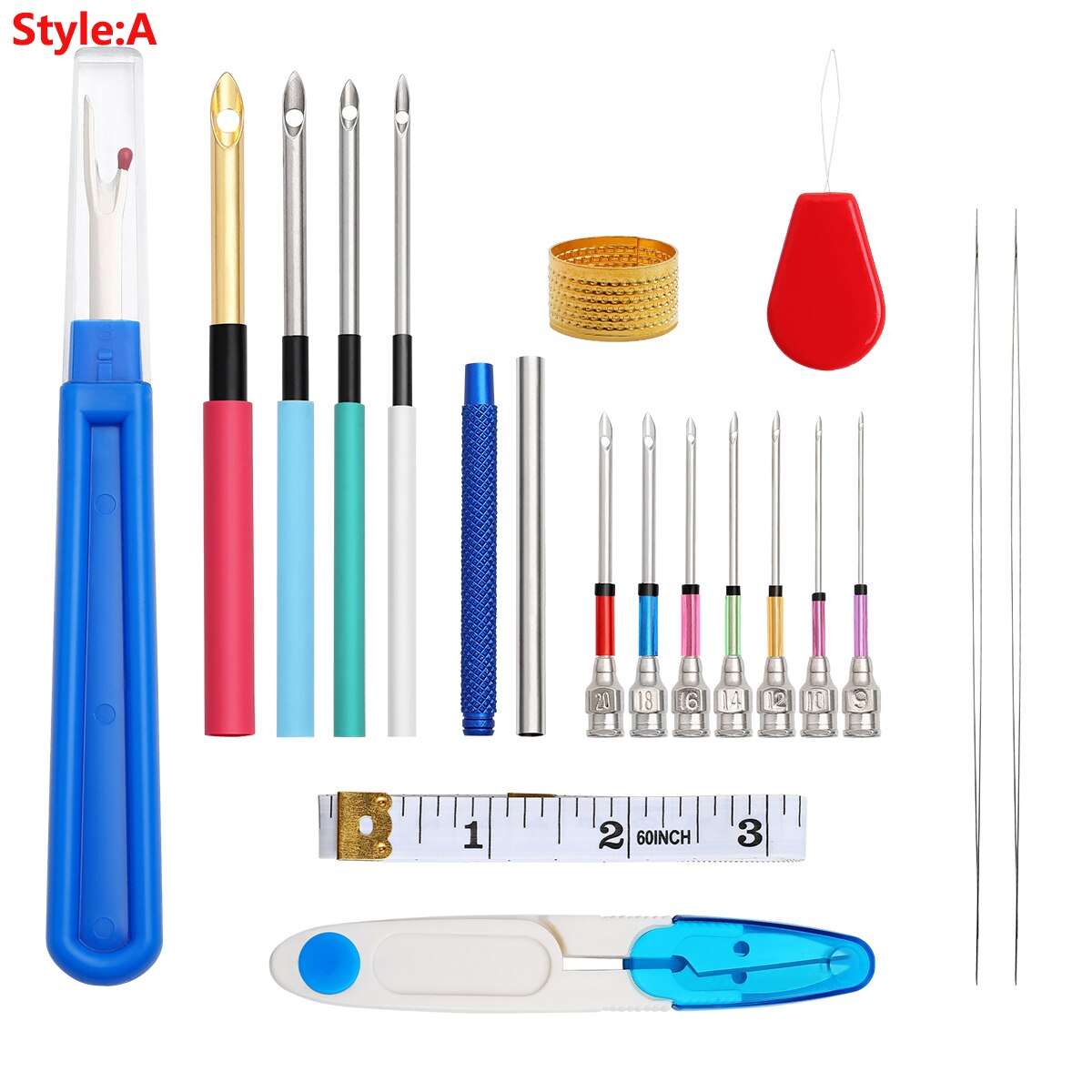 Punch Needle Set 4 Style Punch Needle Embroidery K... – Grandado