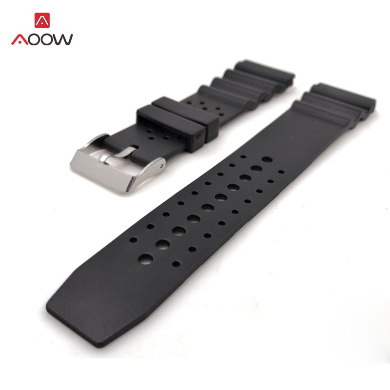 AOOW Generic Watchband Silicone Rubber Watch Strap... – Grandado