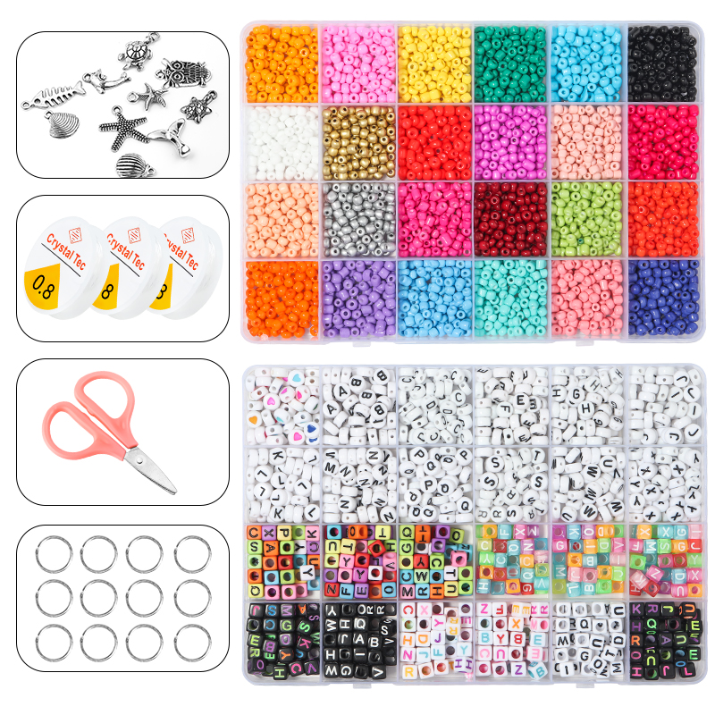 2 Dozen Zaad Kralen Set Letter Kralen Beginner Sie... – Vicedeal