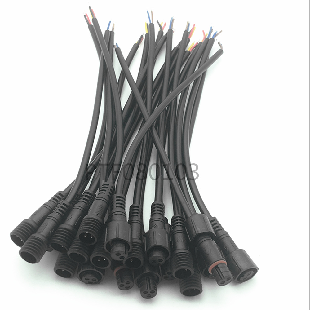 5 Pairs 2 pin 3 pin 4 Pin 20cm Connectors Socket P... – Vicedeal