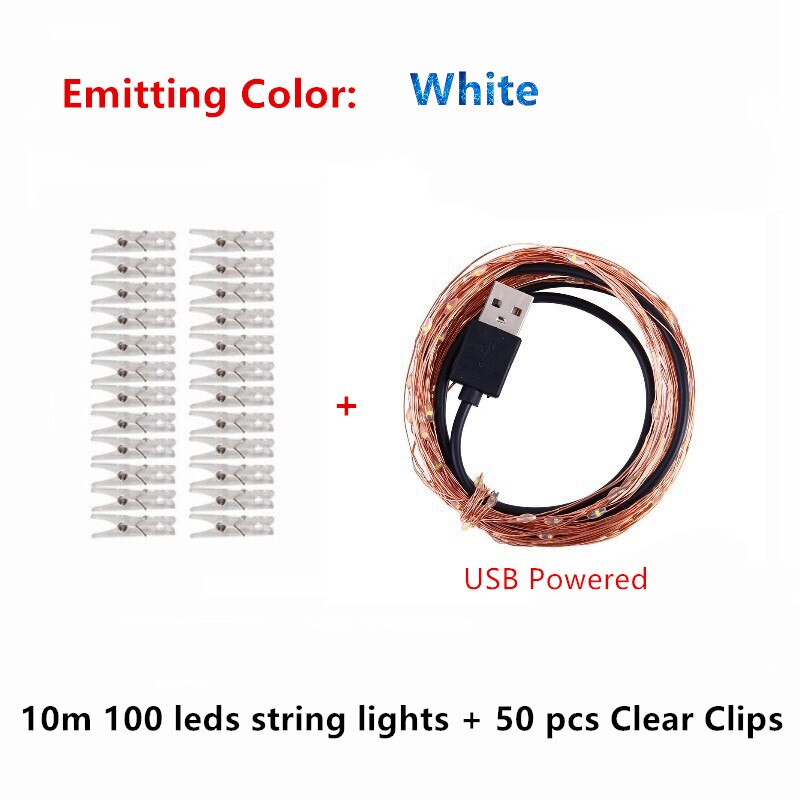 2M/5M/10M Photo Clip DIY LED String Lights Fairy L... – Vicedeal