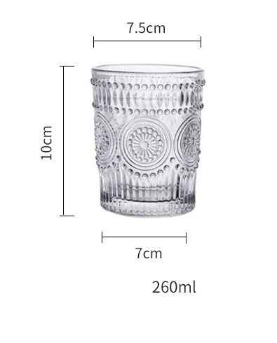 Ins Luxury Classical Pattern Water Cup 260ml 380ml... – Grandado