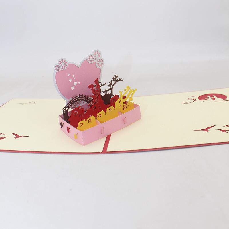 Valentines Day romantic handmade paper-cut three-d... – Vicedeal