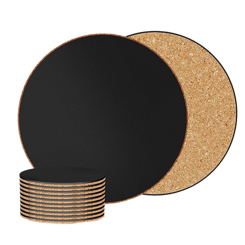12 Pcs Cork Plant Mat Plastic Plant Mat Round Plat... – Grandado