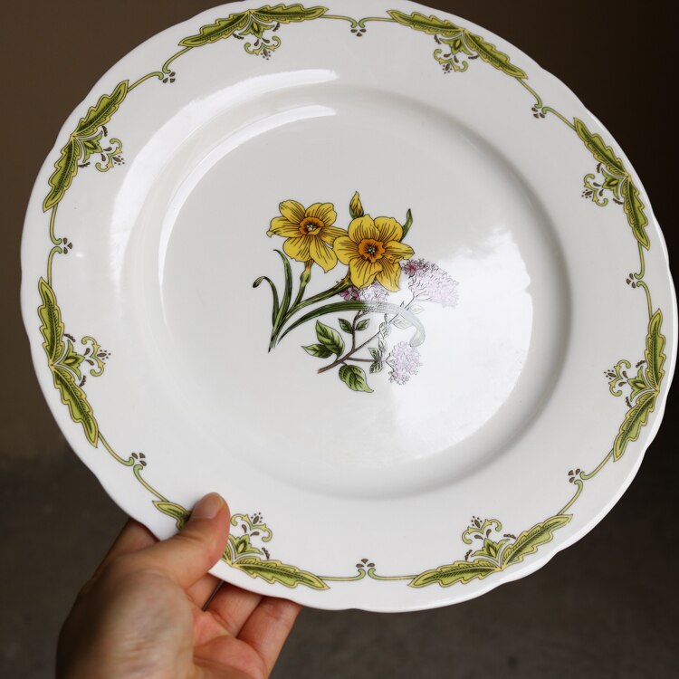 Ceramic High-end Daffodil 10-inch Plate/Retro 8-in... – Grandado