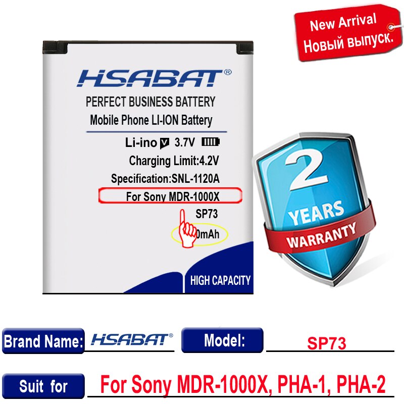 HSABAT 1500mAh SP73 SP-73 Battery for SONY WH-1000... – Grandado