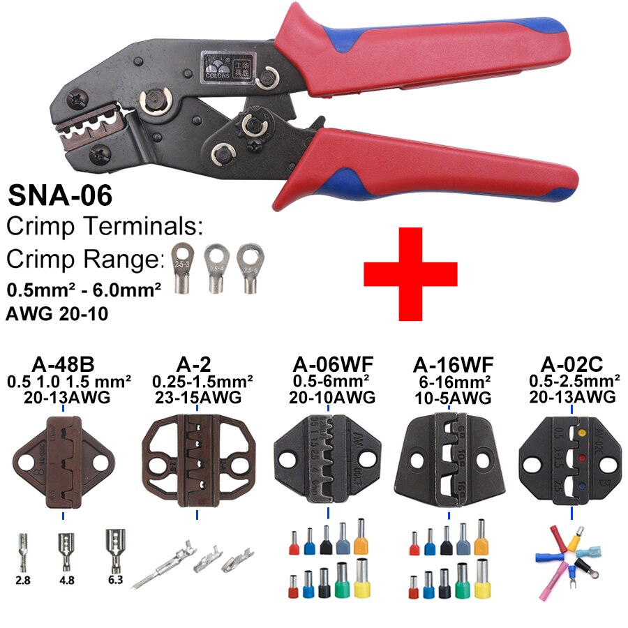 Isolatie Terminals Krimptang Robuuste Crimp Sterft... – Grandado
