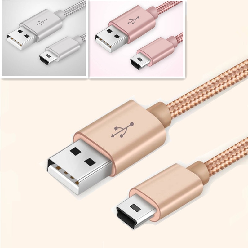 Color Braided Copper Mini Usb Data Cable Cord Adap... – Vicedeal