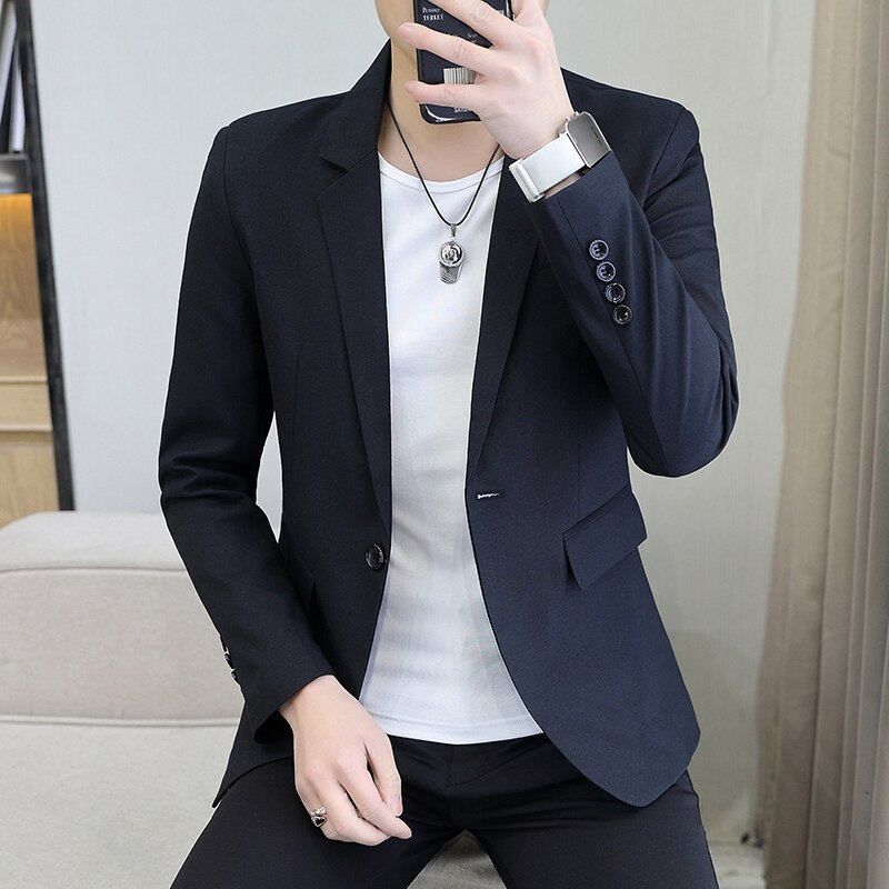 Coats Spring Men's Blazers Autumn Jacket Male ... – Grandado