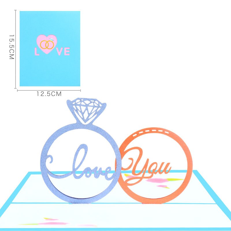 Diamond Ring Greeting Card Wedding Invitation Bles... – Vicedeal