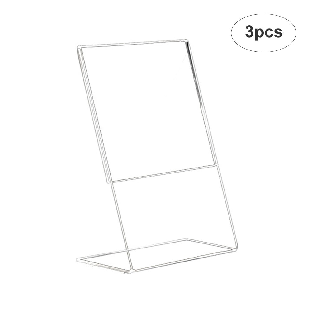 3PCS A4/A5/A6 Paper Holder Acrylic Clear Desk Shel... – Grandado