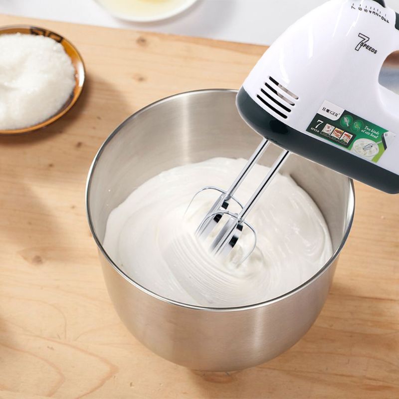 7 Speed Electric Food Dough Mixer Handheld Whisk B... – Grandado