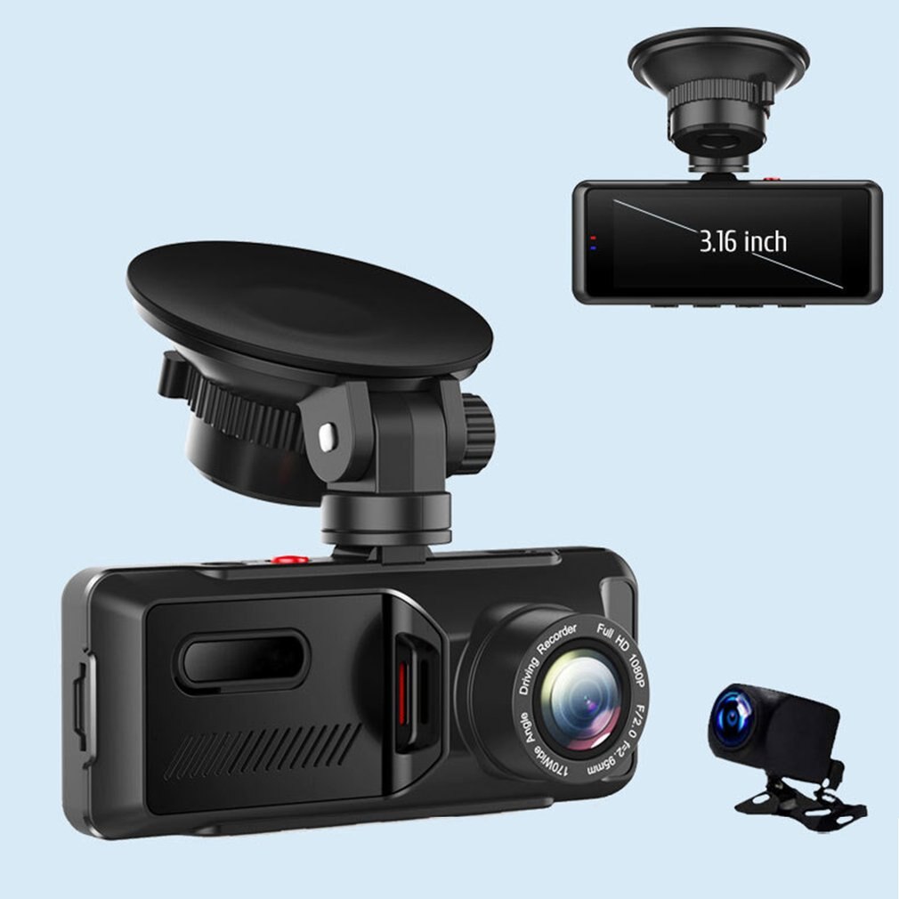 3.16 Inch Front And Rear Dash Dual Dash Cam 1080P ... – Vicedeal