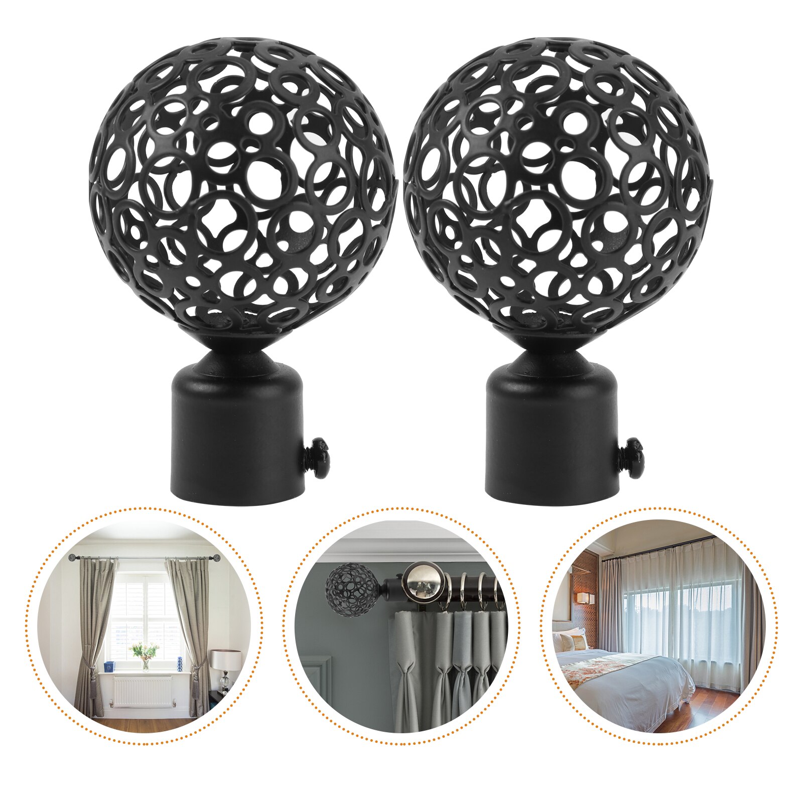 2pcs Curtain Rod Decorative Head Roman Rod Accesso... – Grandado