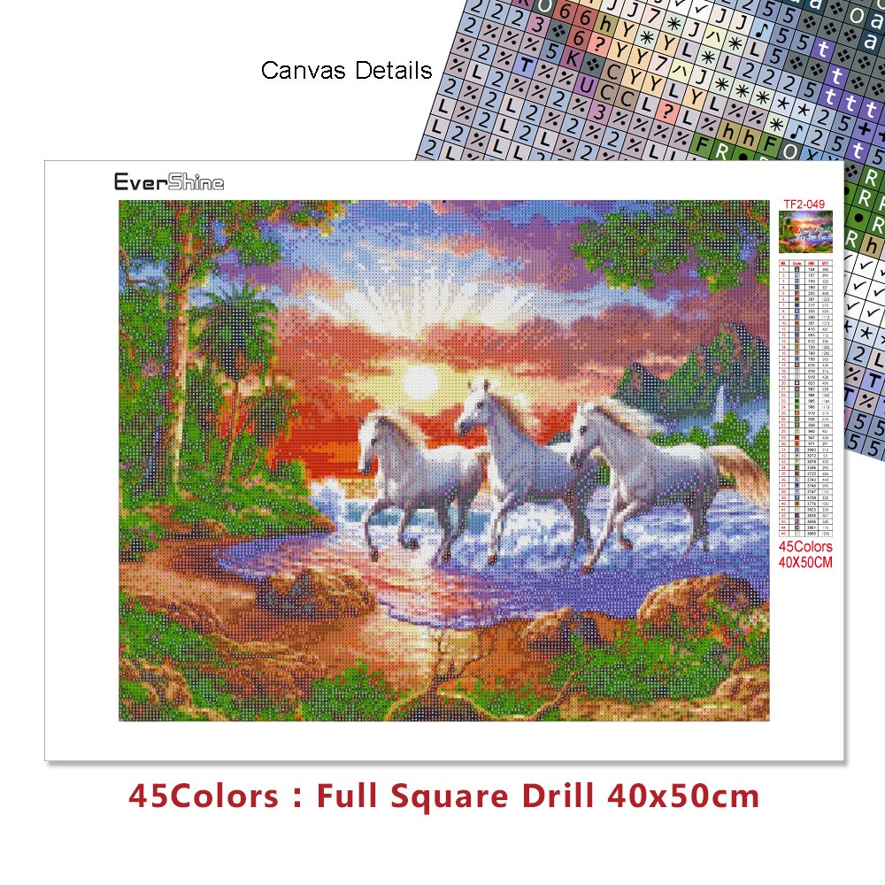Evershine Diamond Embroidery Horse 5D DIY Diamond ... – Vicedeal