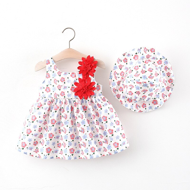 Baby Meisje Zomer Jurken Peuter Meisje Dubbele Blo... – Grandado