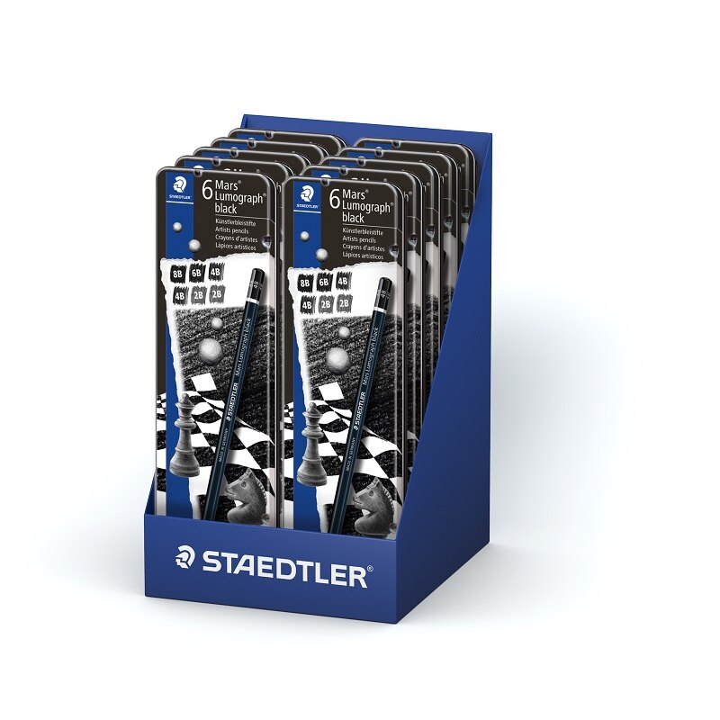 Staedtler Mars Lumograph Black Pencil Set Tin x6 1... – Grandado