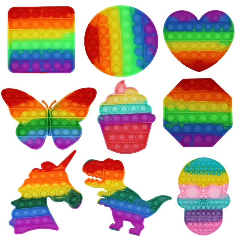 Rainbow Pop Непоседа Stress Relief Squeeze Toys fo... – Grandado