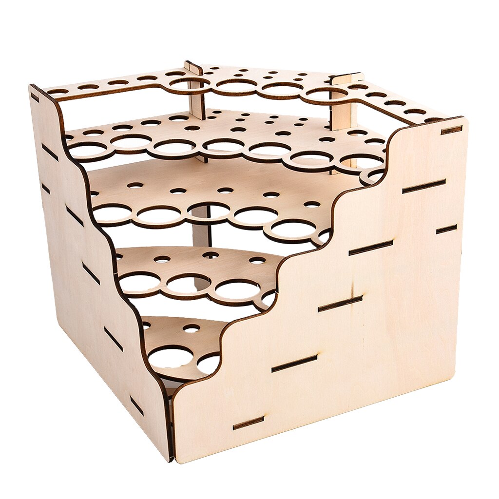 Diy Hout Verf Fles Rack Modulaire Organizer Standh... – Grandado