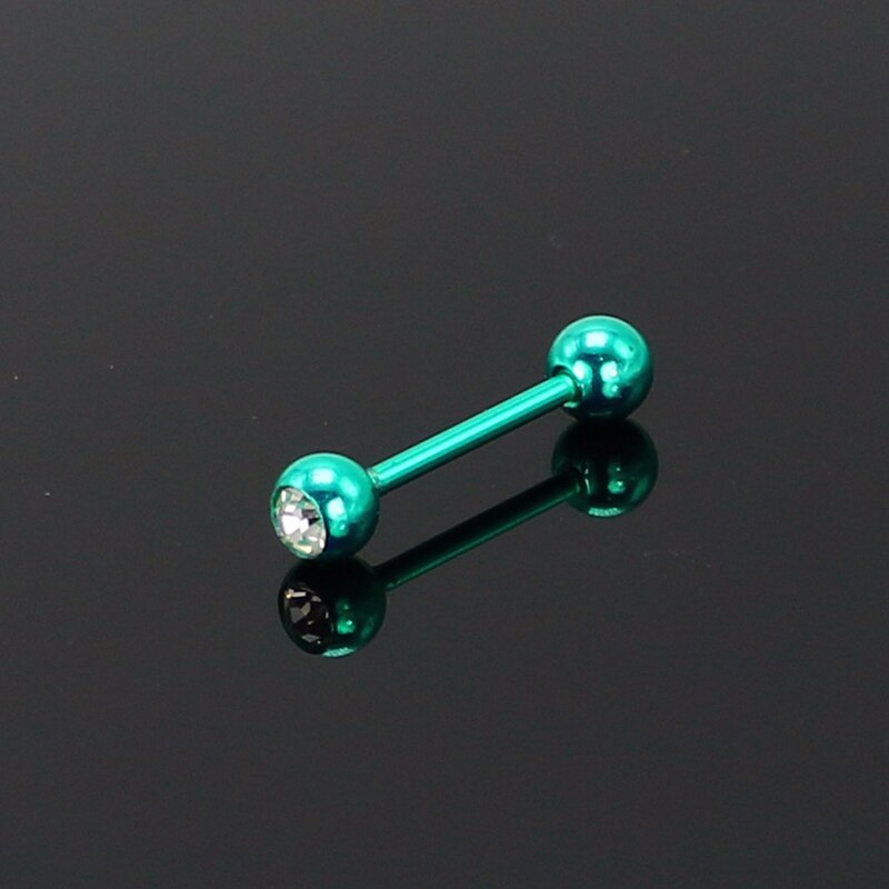 7 Kleur Chirurgisch Staal Glitter Tong Piercing Ba... – Vicedeal